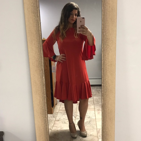 LuLaRoe | Dresses | Lularoe Maurine Dress Red Xxs | Poshmark